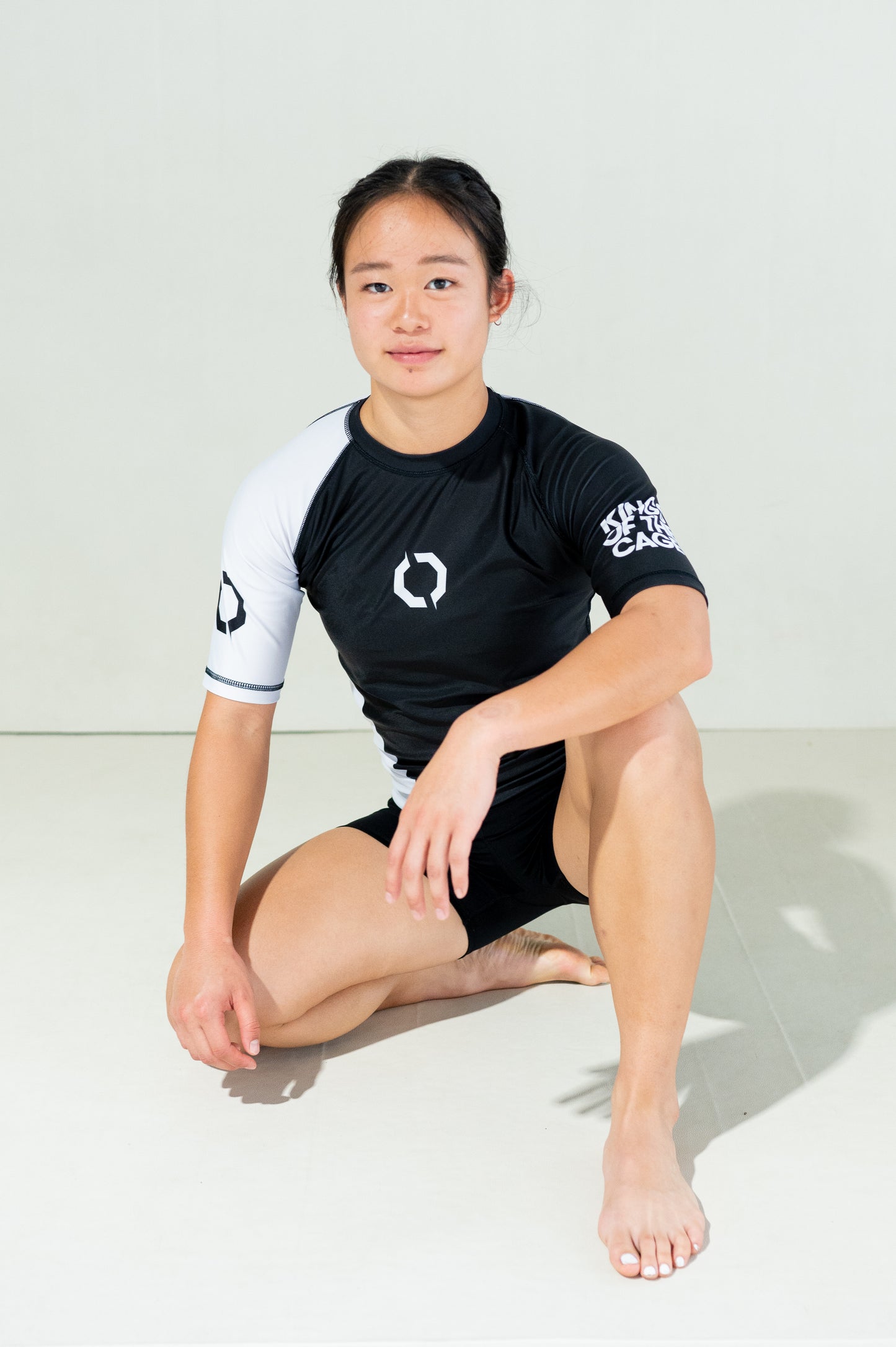 BLOCKA RANKED WHITE RASH GUARDS – Cage Kit Australia